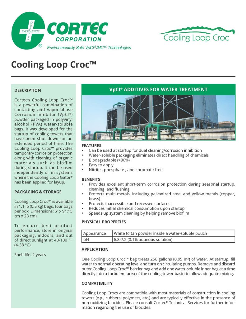 Cooling Loop Croc™ - Cortec Water Treatment