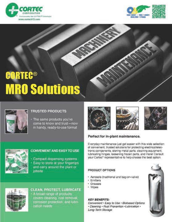 Handy New Info Sheet Makes It Easy to Share Cortec® MRO Solutions!